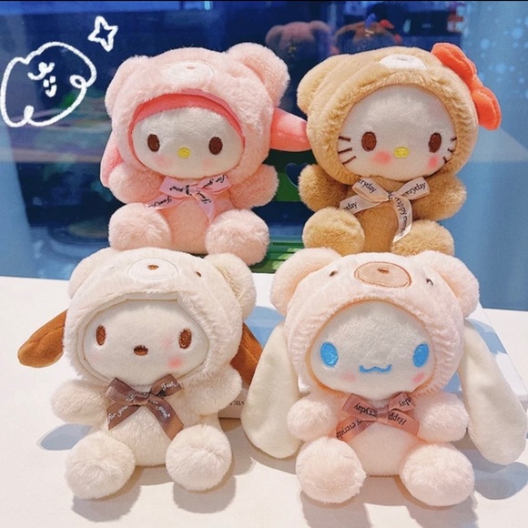 Toys | Sanrio Become A Bear Plush Keychain Cinnamoroll Anime Keychains ...